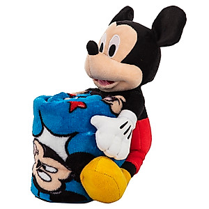Northwest Mickey Mouse Comic Pop Character Hugger Pillow & Silk Touch Throw Blanket Set, 40" x 50"