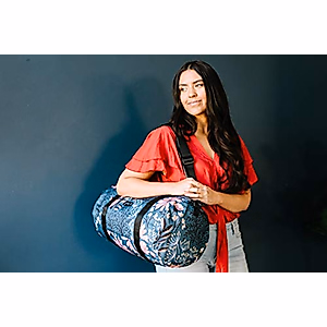 Jadyn 19” Barrel Womens Duffel/Gym/Weekender Bag (Navy Floral)
