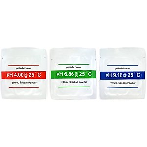 pH Buffer Solution Powder for pH Meter Calibration | 30 Packs, 10 Packets Each of pH 4.00, 6.86, 9.18