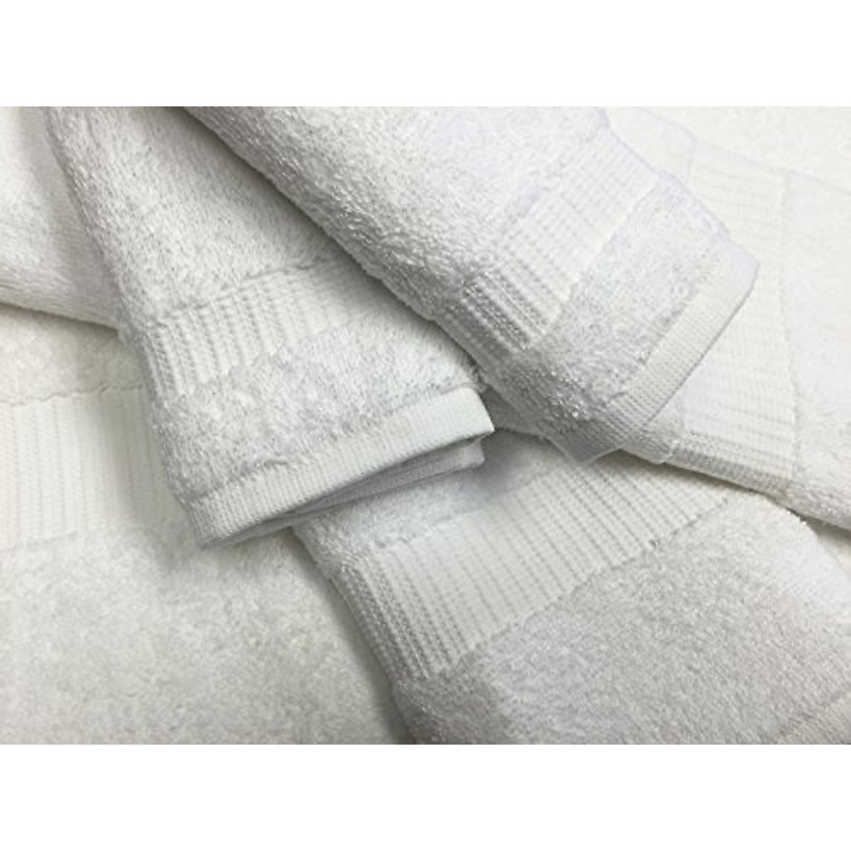 Optima Collection Silver Level 13" X 13" White Washcloths, Set of 12, 100% Eco-Friendly Pre-Consumer Regenerated Cotton