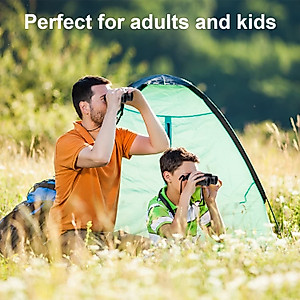 DRANBOL 12X25 Mini Pocket Binoculars for Adults Kids, Small Compact Binoculars for Bird Watching, Opera Concert