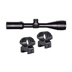 Hawke Sport Optics Vantage 3-9x40 AO Mil Dot Riflescope 14123 and Hawke 2-Pc Medium Weaver Rings Kit