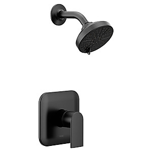Moen UT2472EPBL Genta LX M-CORE 2-Series 1-Handle Shower Trim Kit, Valve Required, Matte Black