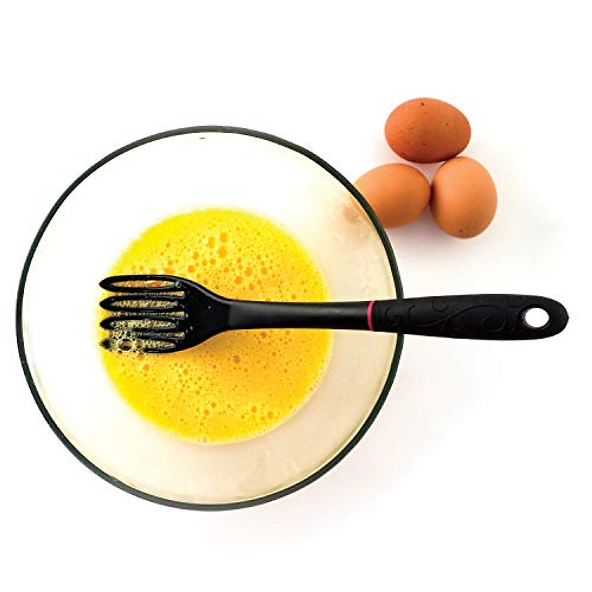 Norpro 1728 Grip-EZ Fiskie, 11 Inch, The Ultimate Fork-and-Whisk Combo, One Size, Black