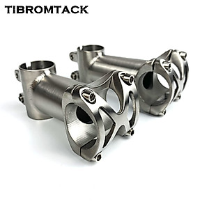 Titanium Hex Bike Stem Bolts M5x16mm Tapered Head with Washer Screws 6pcs for MTB Bicycle Steering Handlebar Part (TITANIUM COLOR)