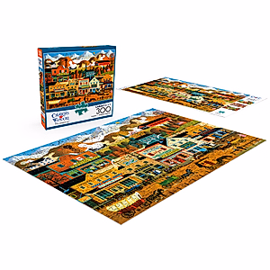 Buffalo Games - Charles Wysocki - Pete's Gambling Hall - 300 Large Piece Jigsaw Puzzle