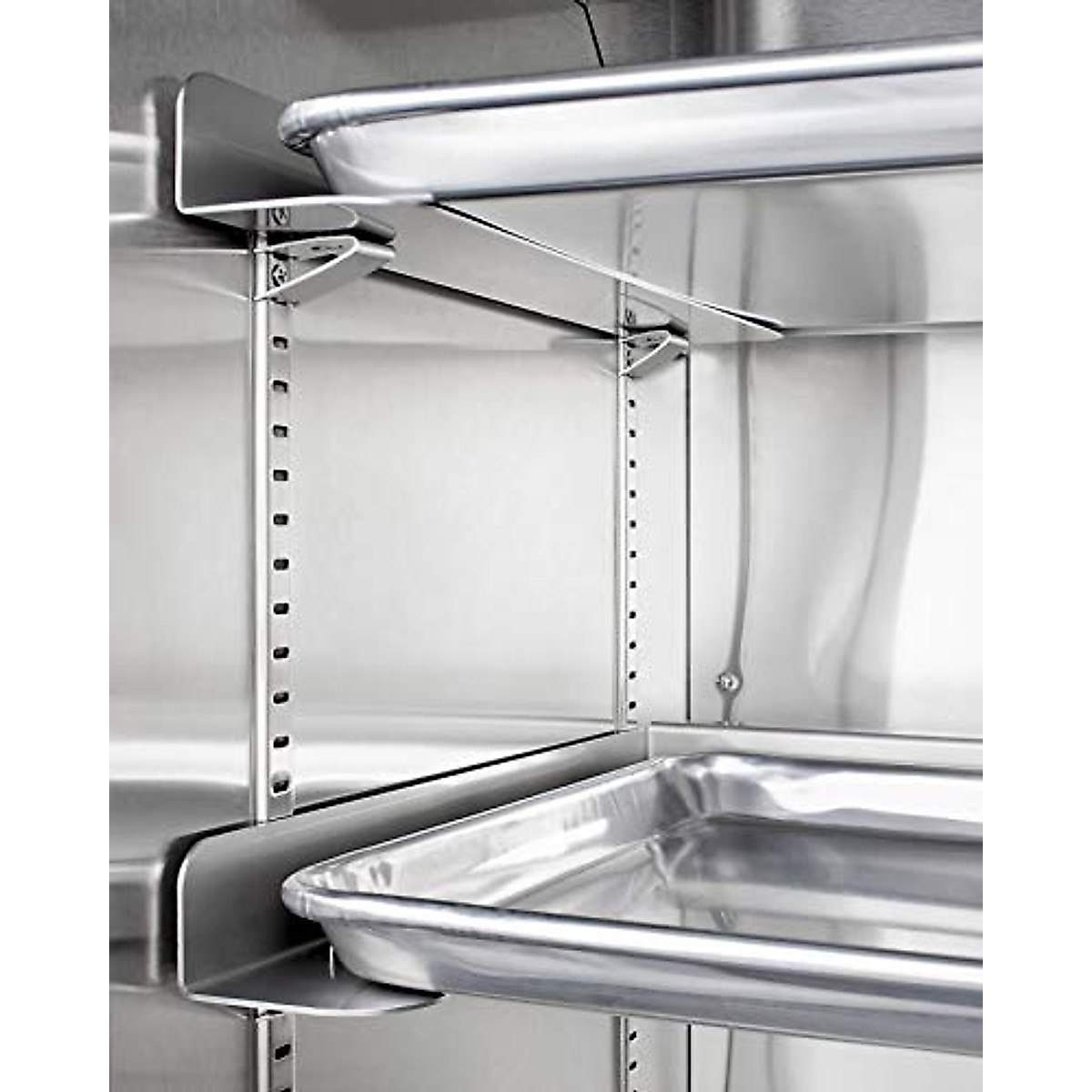 Summit Appliance SCR611GLOSRI Outdoor Mini Reach-In Commercial Beverage Center, Factory-installed Dolly, Glass Door, Weatherproof, Heavy-duty Tray Holders, Three Adjustable Chrome Shelves