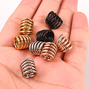 DOEARKO 2PCS 00G Stacker Rings Ear Lobe Cuff Ears Gauges Plugs Body Piercing Tunnels 316 Stainless Steel Hypoallergenic Body Jewelry (For Lobe in 00G (10mm) or Larger, Rose Gold)