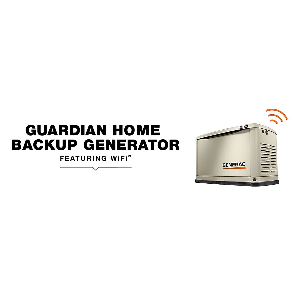 Generac 7043 22kW Air Cooled Guardian Series Home Standby Generator with 200-Amp Transfer Switch - Comprehensive Protection - Smart Controls - Versatile Power - Wi-Fi Connectivity - Real-Time Updates