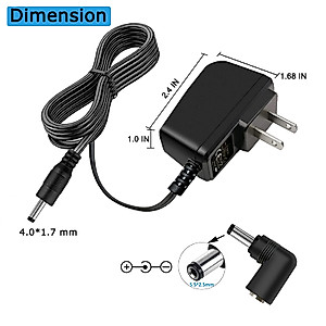 Gonine 6V AC to DC Power Supply Adapter for Omron Blood Pressure Monitor 5 7 10 Series, Replacement for Hem-ADPTW5 Charger Power Cord.