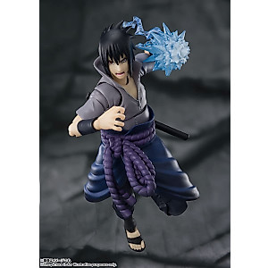 TAMASHII NATIONS - Naruto Shippuden - Sasuke Uchiha -He Who Bears All Hatred, Bandai Spirits S.H.Figuarts Action Figure