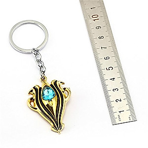 zheFanku Fire Emblem Fates - Azura's Pendant - Imitation Sapphire Pendant Keychain