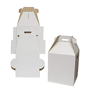 SpecialT Disposable Cake Carrier Tall Cake Caddy 2 or 3 Layer Cake Carrier - 14 Inch Tall 12x12 Cake Box 10-Pack