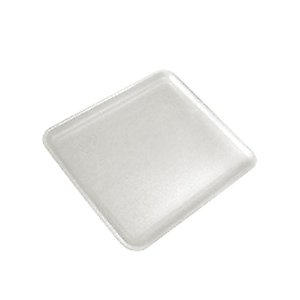 CKF 12SWH, 12S White Foam Meat Trays, Disposable Standard Supermarket Meat Poultry Frozen Food Trays, 125-Piece Bundle