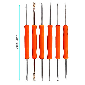 Kaisiking 6 Pcs Double Sided Soldering Assist Aid Repair Tool with 2 Precision Tweezers for Electronics Repair and Soldering