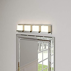 Home Decorators Collection Alberson 4-Light Brushed Nickel LED Bath Bar Light