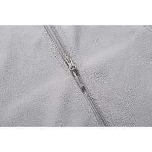 GIMECEN Women's Lightweight Full Zip Soft Polar Fleece Jacket Outdoor Recreation Coat With Zipper Pockets Medium