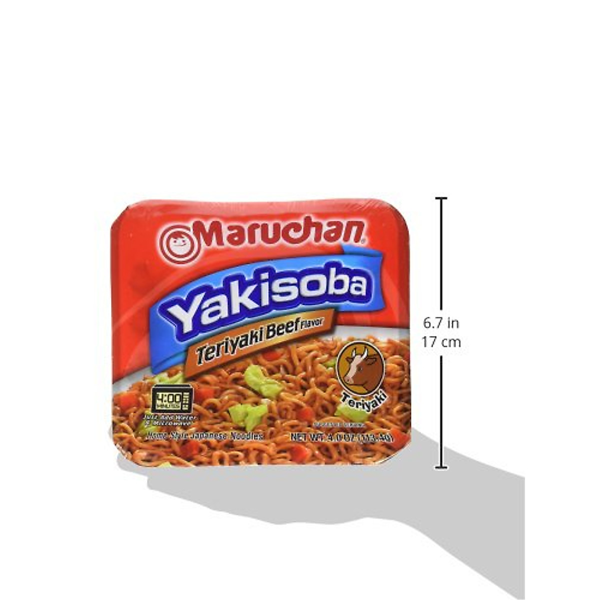 Maruchan Yakisoba Teriyaki Beef, 4.00 Oz, Pack of 8
