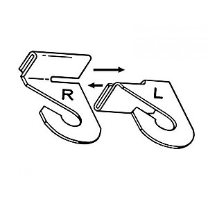 SharpTank Classroom Ceiling Hooks - High Strength Aluminum Ceiling Track Bar-Clamp Fastener Designed for Drop-Ceiling T-Bars - Holds up to 15 lbs (12 Pairs)