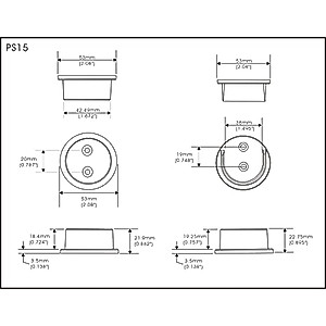 QCAA Extra Heavy Duty Premium Solid Brass Closet Pole Socket Set, 1-1/2 inch, with Stainless Screws, Satin Nickel, 2 Pairs, Made in Taiwan
