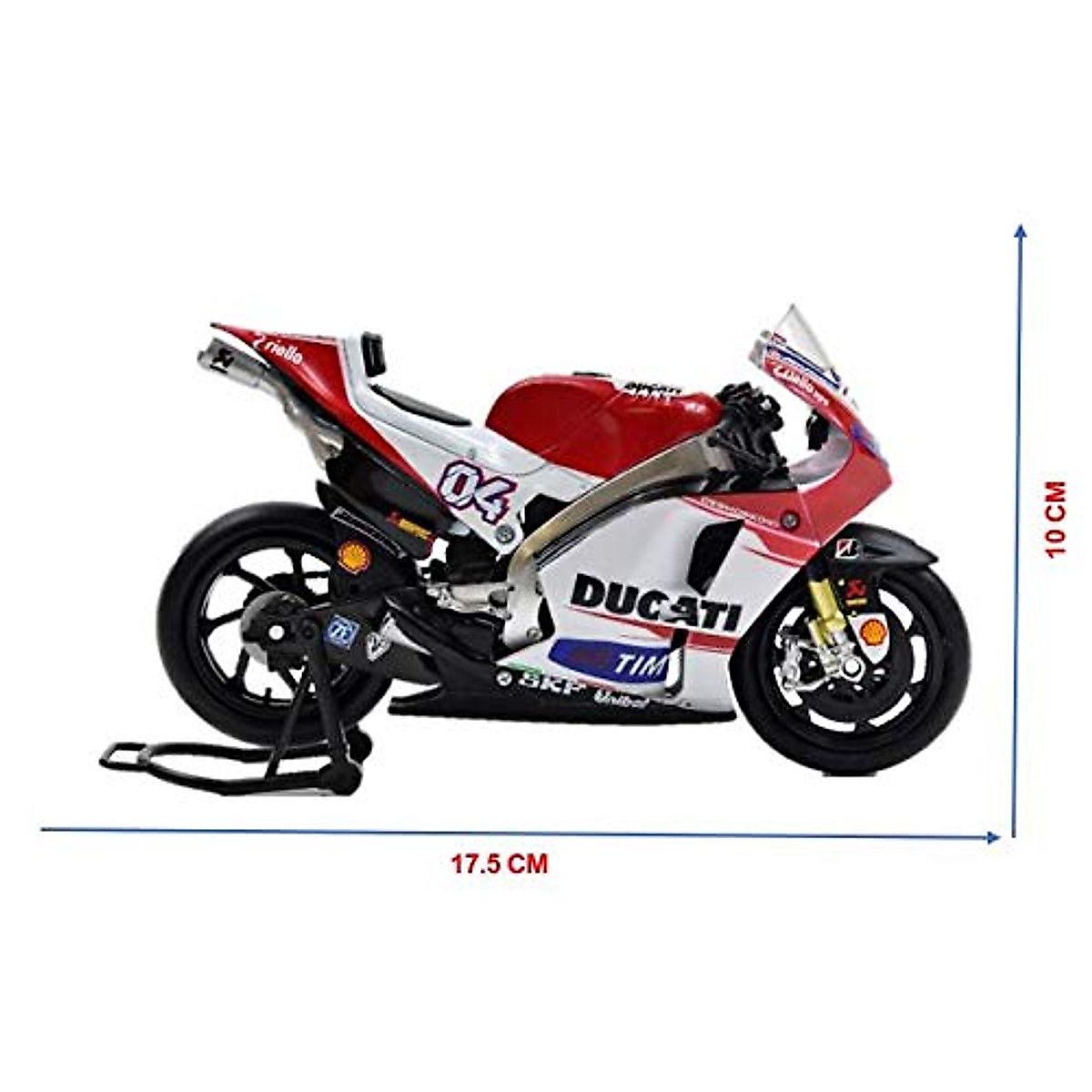 New-Ray 57723"Ducati Desmosedici Dovisoso No.4 Model Motorbike