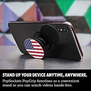 ​​​​PopSockets Phone Grip with Expanding Kickstand, PopSockets for Phone - American Flag