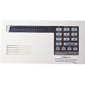 Bosch D1255 Alpha Command Center Security Alarm Keypad