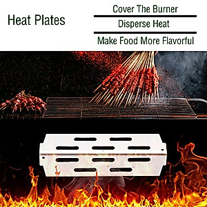 Damile Grill Flavorizer Bars for 66687 Weber Genesis II E-640, Genesis II LX S-640, Genesis 2 BBQ Gas Grill Replacement Parts, 12.5 Inch Stainless Steel Flavor Bars Grill Heat Deflectors Accessories
