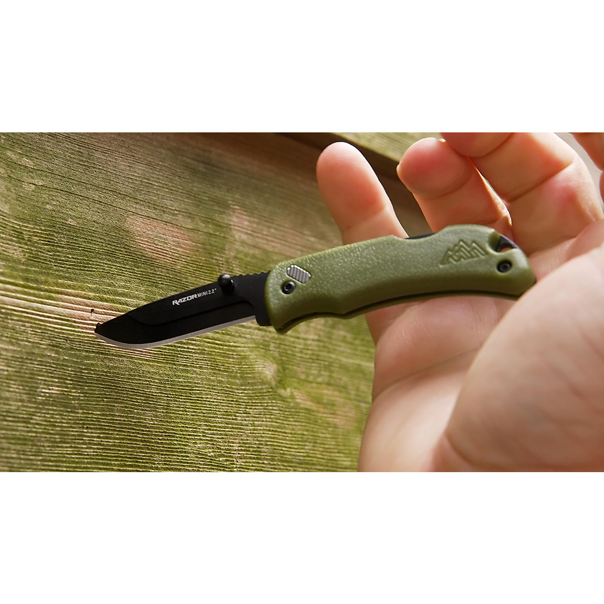 OUTDOOR EDGE Razor Mini Folding Pocket Knife | Compact 2.2" EDC Knife with RazorSafe Replaceable Blades | Perfect Small Everyday Carry Knife for Men Women | Includes 2 Replaceable Drop Point Blades