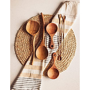 Karma Gifts, Bali Teak Curved Spoon Long