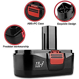 Ibanti 2 Packs 4.5Ah Replacement Battery for Craftsman 19.2V Battery DieHard C3 315.115410 315.11485 130279005 1323903 120235021 Compatible with Craftsman 19.2 Volt Battery Charger Cordless Drills