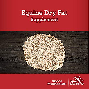 Manna Pro Weight Accelerator for Senior Horses | Made with Omega 3 Fatty Acids from Flaxseed | 8 Pounds