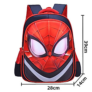 JIAJIAMIN Toddler Kid Boys Backpack 3D Print Comic Cartoon Comic Children Kindergarten Lightweight Elementary Bookbags (C)