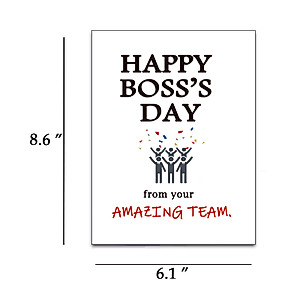 Dapofajo Boss's Day Card, Boss Day Gift for Leader Manager, Happy Boss Day from Your Amazing Team