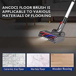 Ancocs Soft Roller Brush for Dyson V7 V8 V10 V11 V15 Vacuum Replacement Parts, Hardwood Floor Attachments with LED Light (D13)