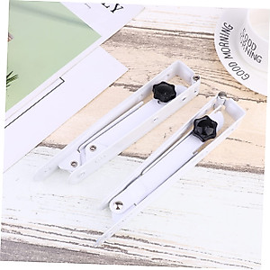 Yardwe 2pcs Solar Panel Mount Off Grid Roof Installation Bracket Solar Panel Roof Mounting Foldable Solar Panel Bracket Wind Generators Panel Bracket Braces Kits White Iron Solar Panels