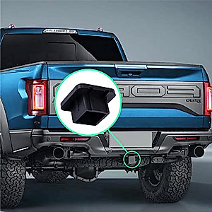 QODOLSI Pack-1 Trailer Hitch Cover Tube Plug, 2 Inches Heavy Duty Trailer Hitch Tube Cover, Trailer Hook Dust Plug Square Mouth Protection Cover (Black)