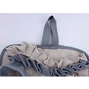 ISMARTEN Rabbit Foraging Mat, Polar Fleece Pet Snuffle Pad Bed, Interactive Feed,Treat Dispenser for Rabbits Chinchillas Ferrets Bunny Guinea Pigs (Cake)