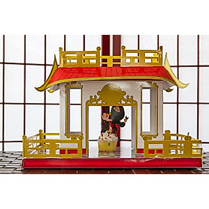 Ma Fête Paper Cupcake Stands - Birthday Party Cupcake Stand with Ninja Theme and Design for Displaying Desserts and Treats – Perfect for Any Occasion Cupcake Stand, Pagoda