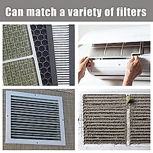 QLMM66 Carbon Fabric Filter 16" x 48" x 0.12" (1 Pack) Replacement Activated Charcoal Hepa AC Vent Filter Carbon Air Pre Filter Fabric Sheet Carbon Pad
