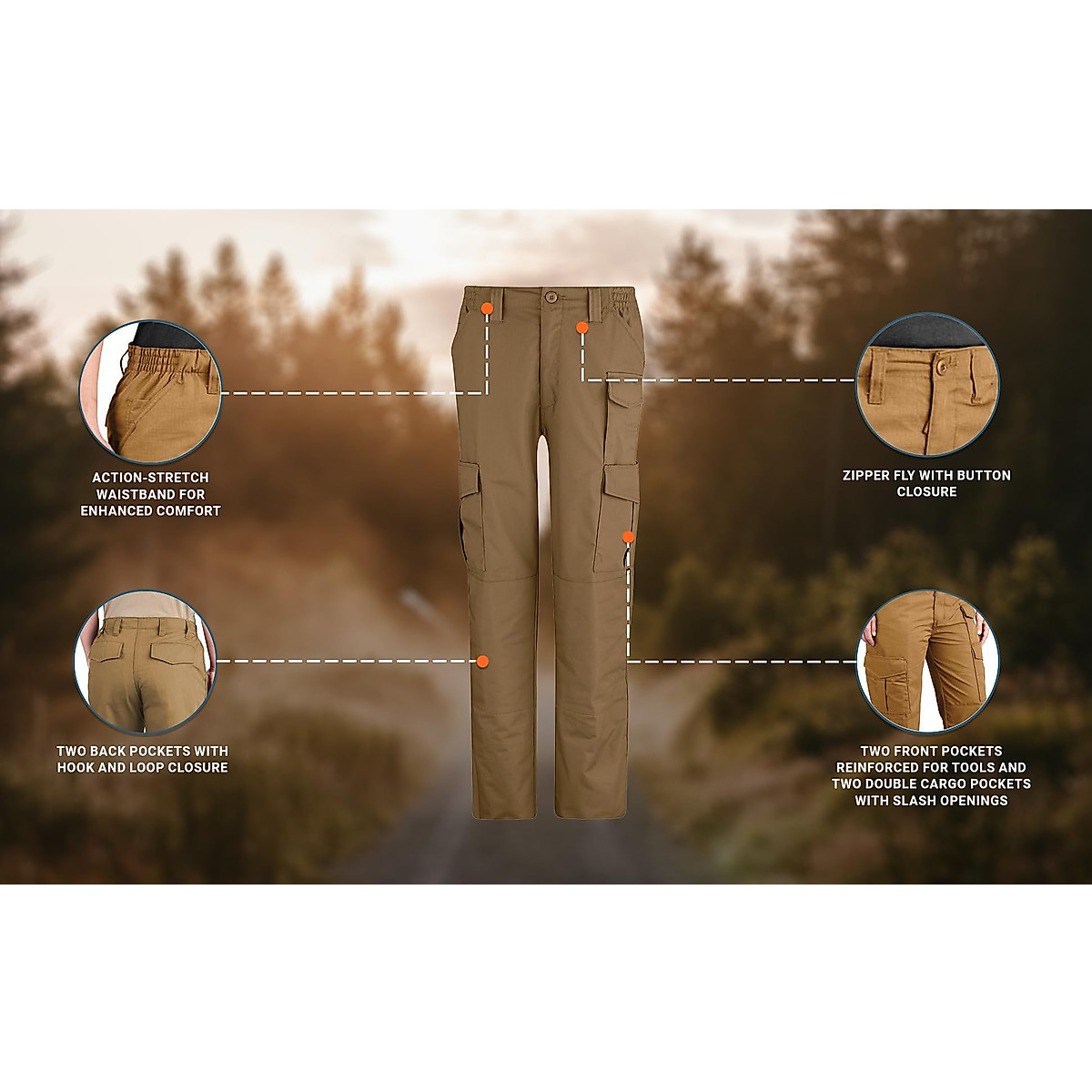 Propper Women's Uniform Tactical Pant, Coyote, Size 10 Unhemmed