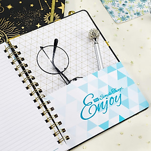 Planner 2023-2024 - Academic Planner 2023-2024, Jul 2023 - Jun 2024, 2023-2024 Planner Weekly and Monthly with Tabs, 6.1" x 8.7", Hardcover with Back Pocket + Thick Paper + Twin-Wire Binding, Daily Organizer - Black