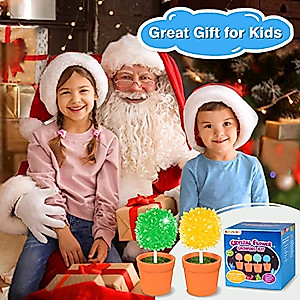 Crystal Flower Growing Science Kit,Easter Gifts for Kids Ages 6-12, STEM Projects Experiments Toys & Crafts Gifts for Girls Boys 7 8 9 10 11 Years Old