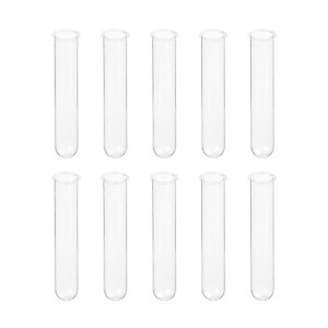 Othmro 20ml 100pcs Plastic Lab Centrifuge Tubes, 21 * 109mm Vial Test Tube Sample Storage Container Liquid Centrifuge Tube Round Bottom with Plug-in Cap for Beads Yeast Specimen Sample Laboratory
