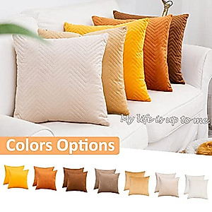 Gloppie Throw Pillow Covers Couch Pillows Cover 18x18 Bedroom Pillow Case Decorative Pillow Case Cushion Covers for Sofa Bed Office Living Room Modern Room Decor Yellow
