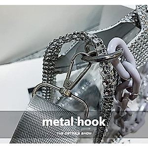 WANLD Clear Women's Crossbody Bag, Stadium Approved - Concert Event Transparent Small Wallet (golden)