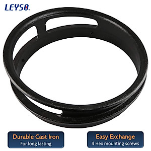 Leyso 13” Diameter 3 Opening Cast Iron Rim to Replace the Worn Out Wok Ring for Chinese Wok Range (13" Cast Iron)