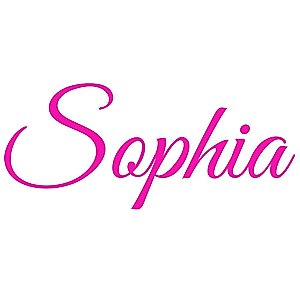 Custom Name Wall Decal for Girls - Insert Name Customizable Name Decal Personalized Vinyl Wall Art Nursery Kids Room Decor VWAQ-CS3 (4" Letter Height)
