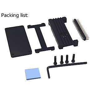 WEIYIXING Raspberry Pi Zero 2W Case, Raspberry Pi Zero Aluminum Passive Case with Pin Header for Raspberry Pi Zero 2W/Zero W/Zero