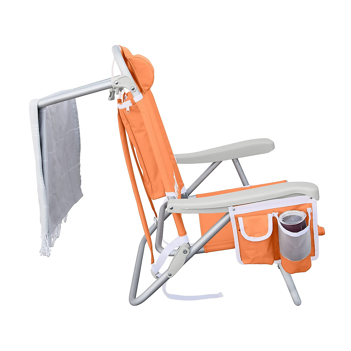 Hurley Deluxe Backpack Beach Chair, One Size, Turquoise